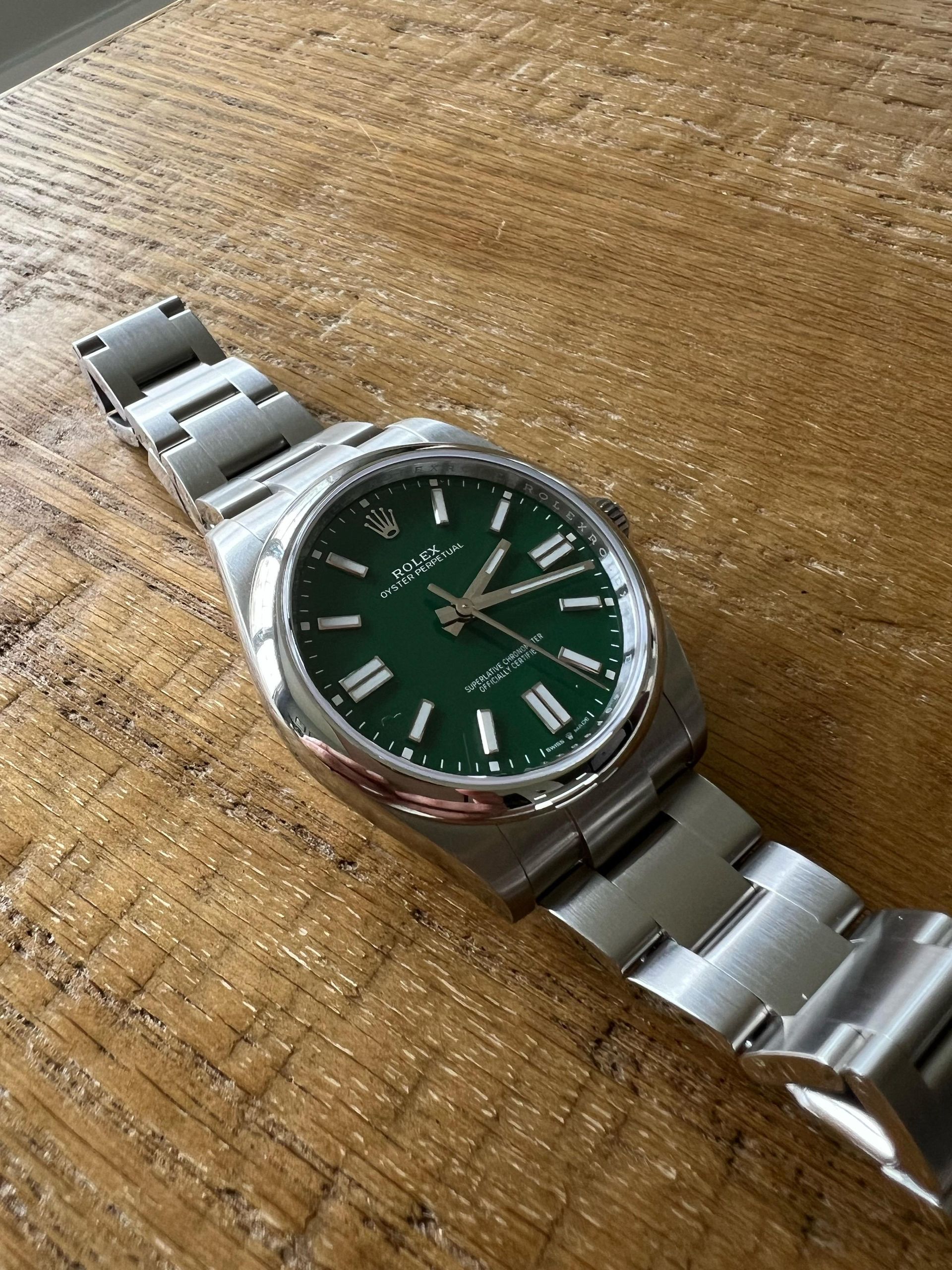 Rolex OP41 Green Dial | WatchCrunch