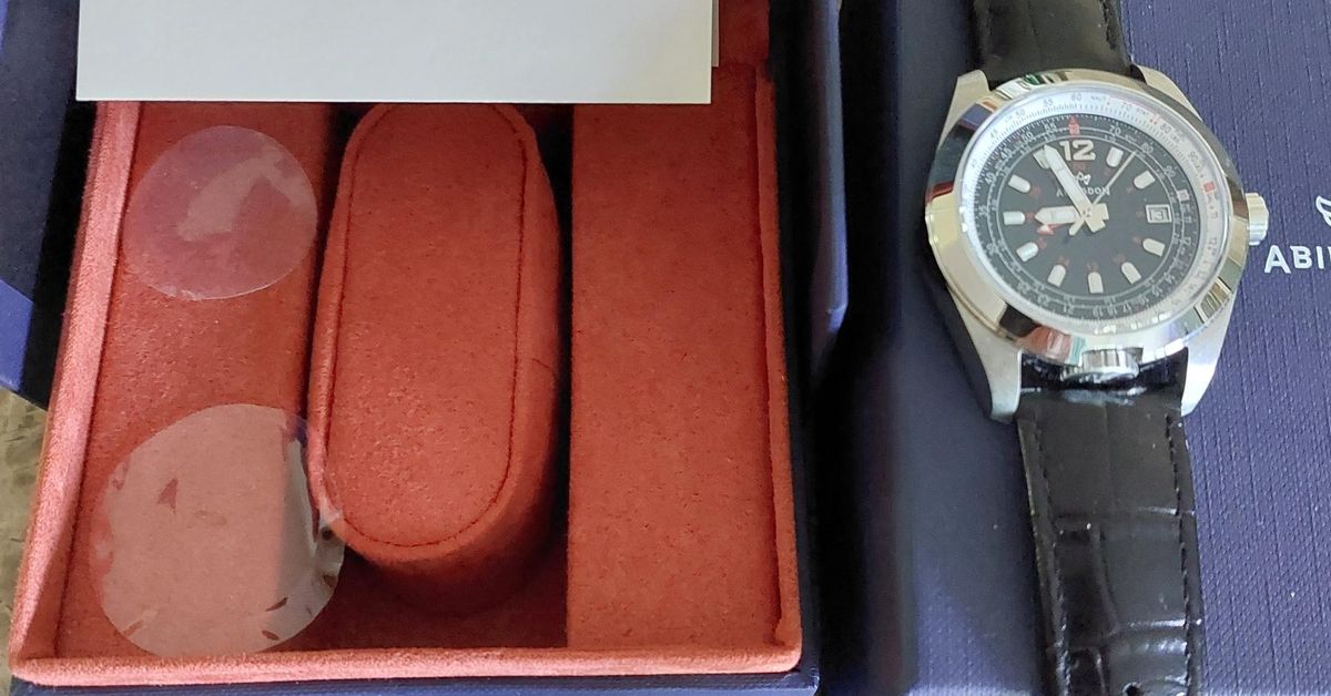 Pre-Owned Abingdon Co Amelia Black True Pilot/GMT For Sale