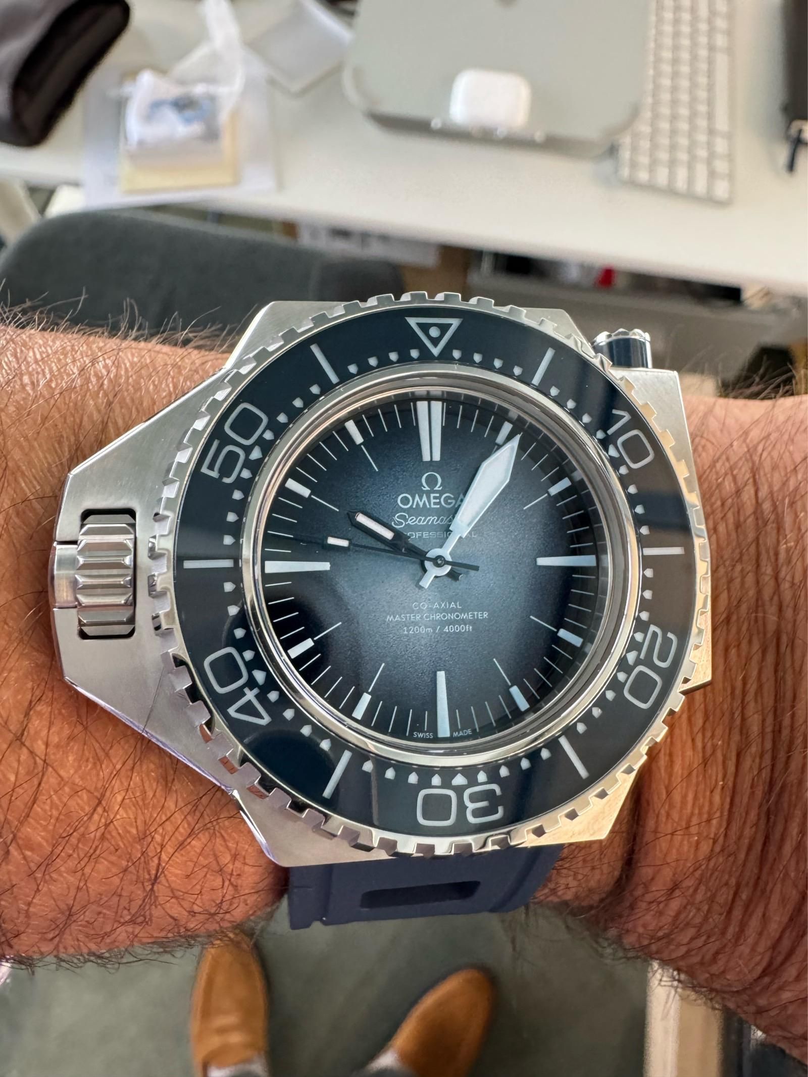 New watch Arrival “Summer Blue” Omega Ploprof | WatchCrunch