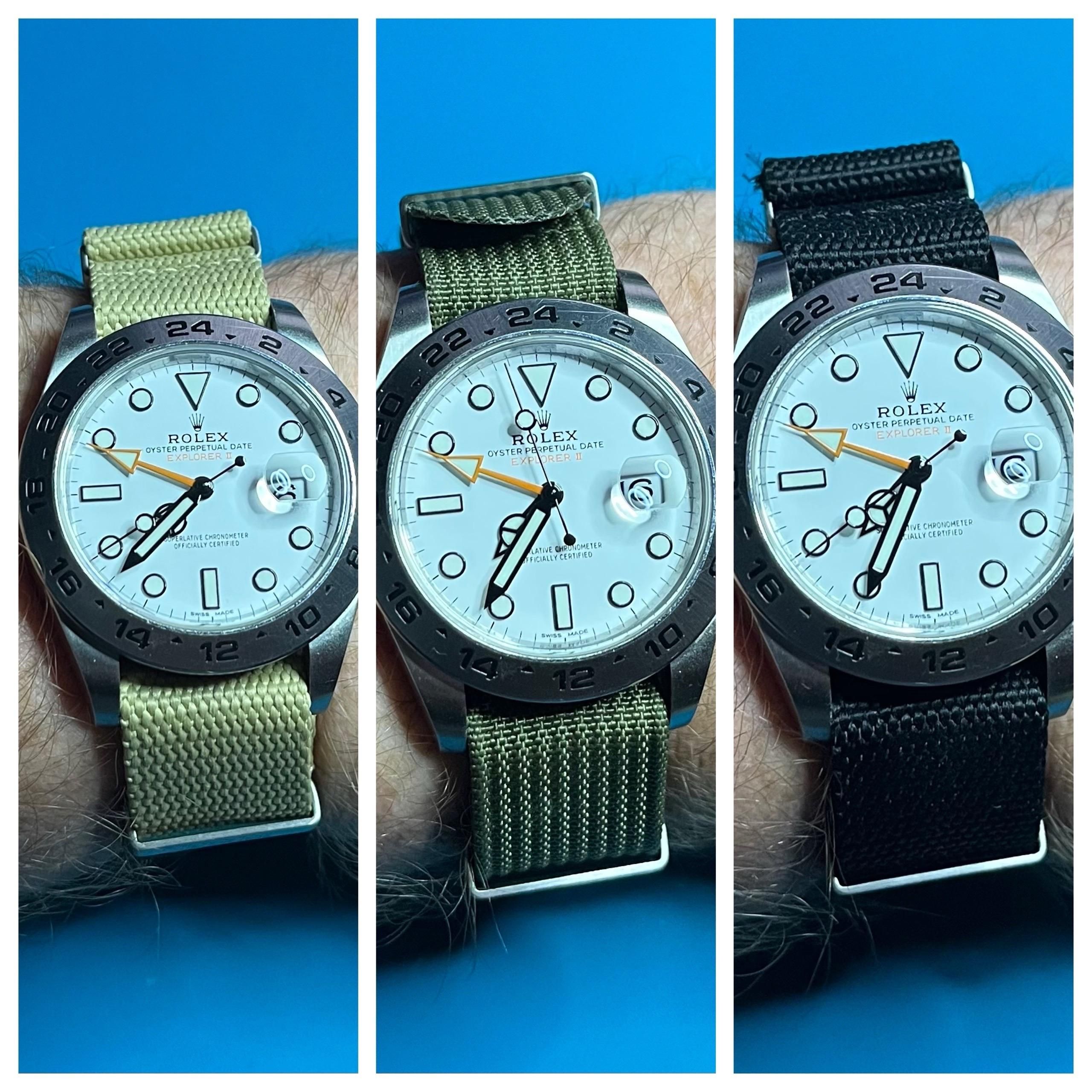 Which nato strap looks best on my Explorer 2? | WatchCrunch