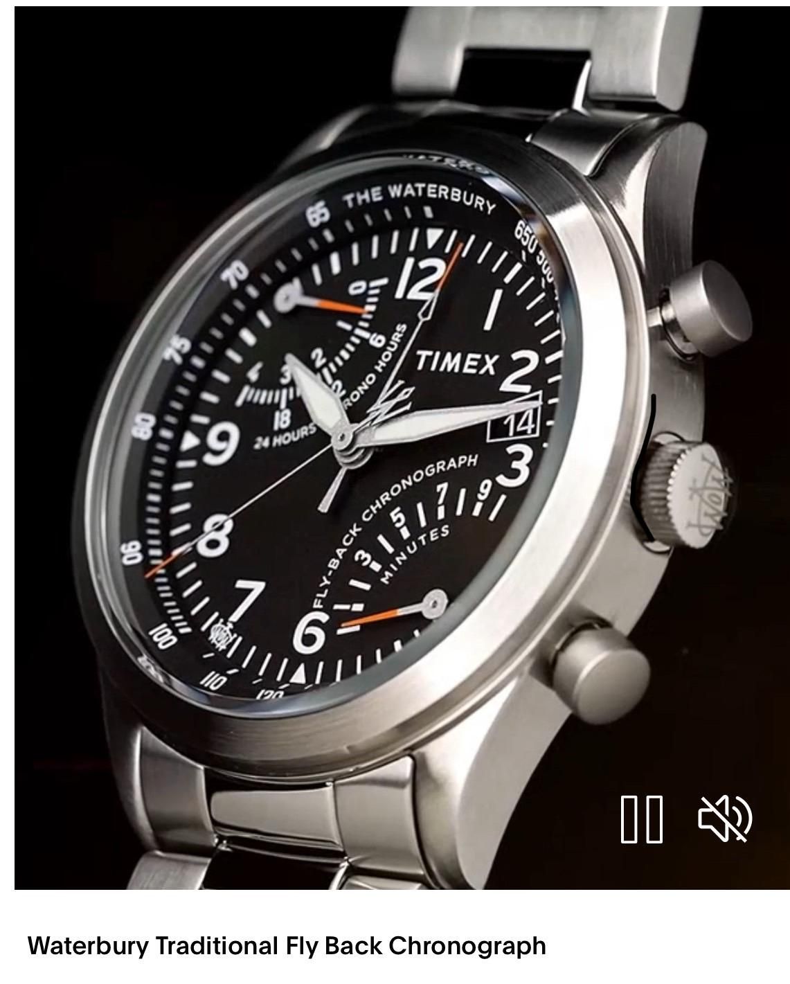 The better watch launch today was Timex's Waterbury Fly Back Chronograph | WatchCrunch