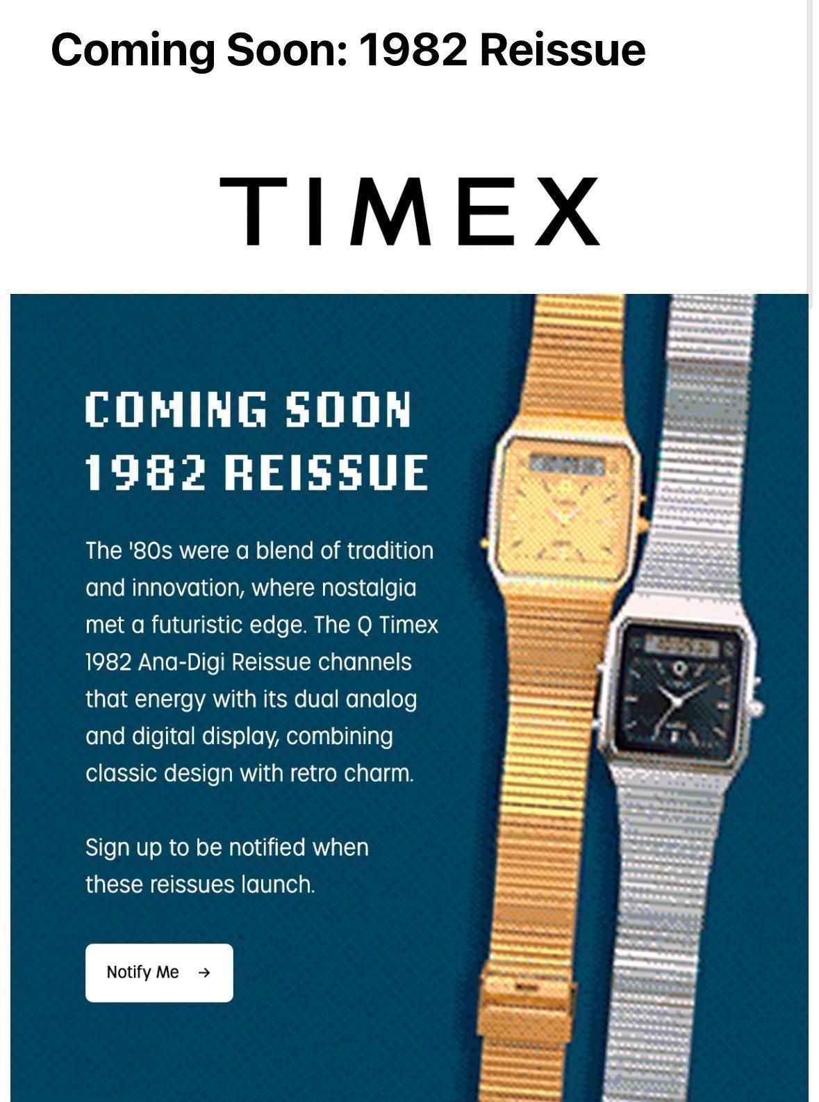 Another Timex re-issue | WatchCrunch