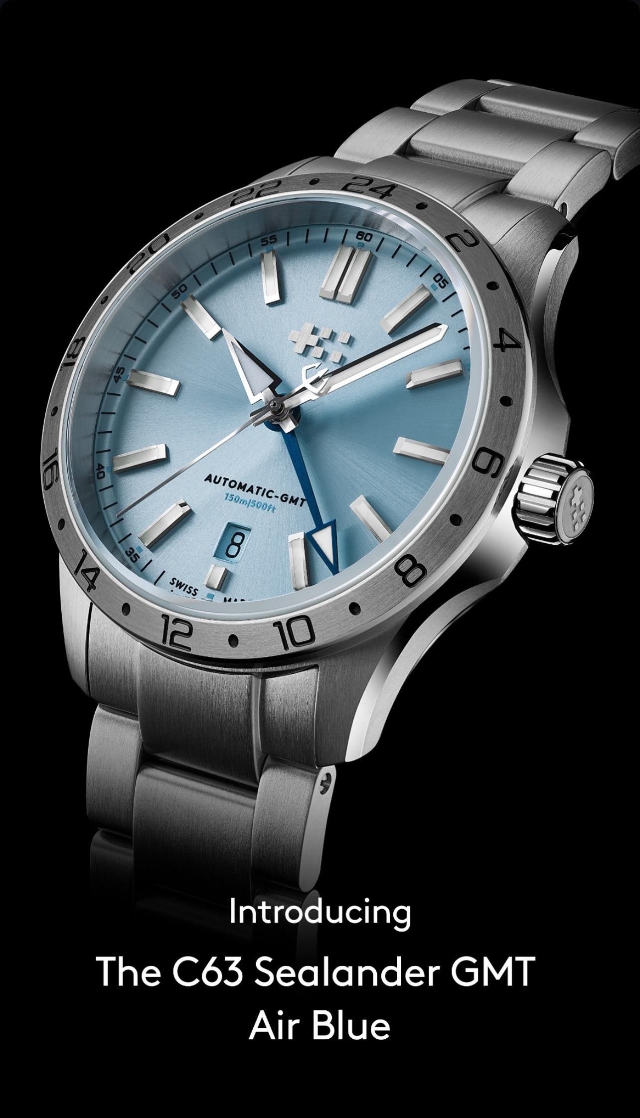 C63 Sealander GMT - AIR BLUE | WatchCrunch