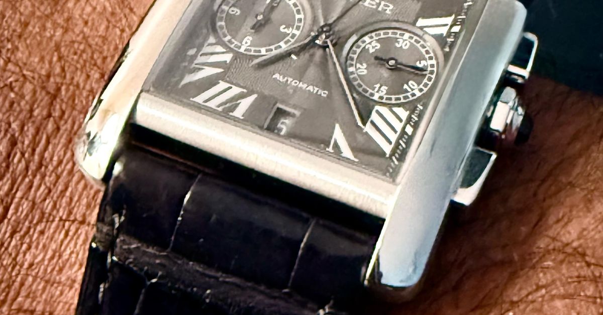 Cartier Tank MC with in-house vertical clutch column wheel chronograph ...