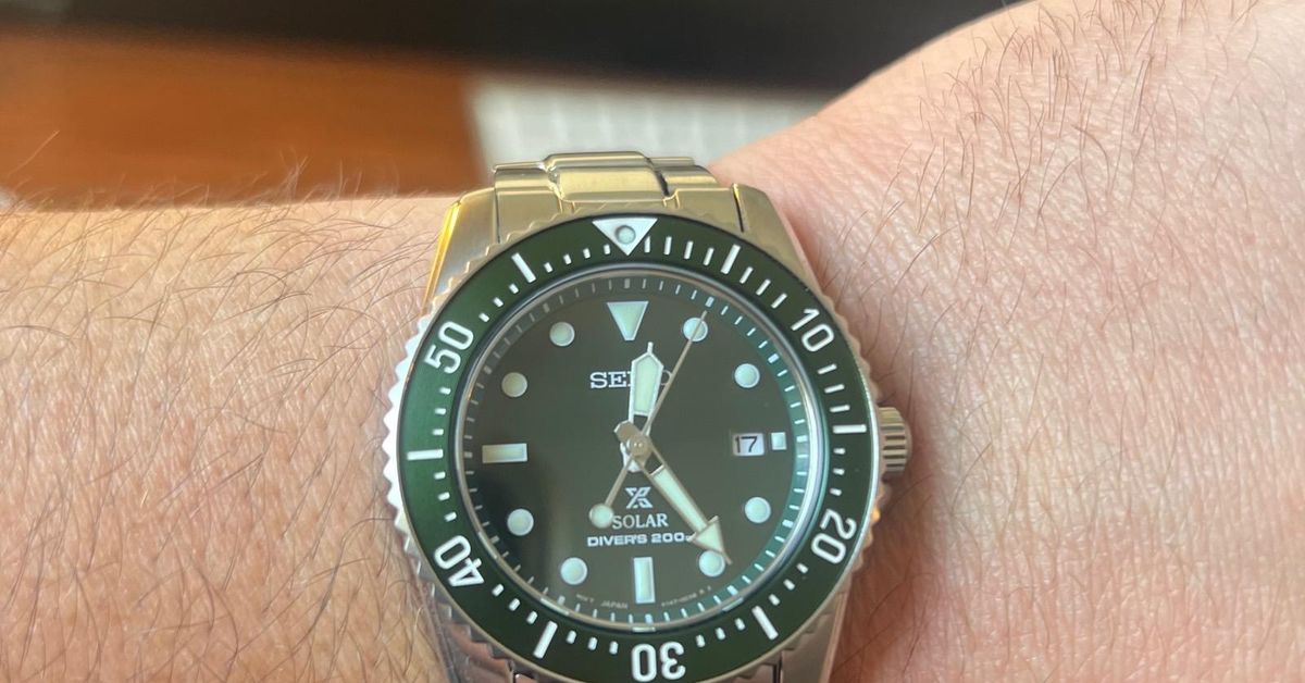 On The Wrist: Seiko SNE583 Solar Diver | WatchCrunch