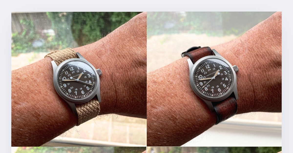 🟫 ️ What Strap Do Wear Your Hamilton Field Watch On? ️🟫 | WatchCrunch