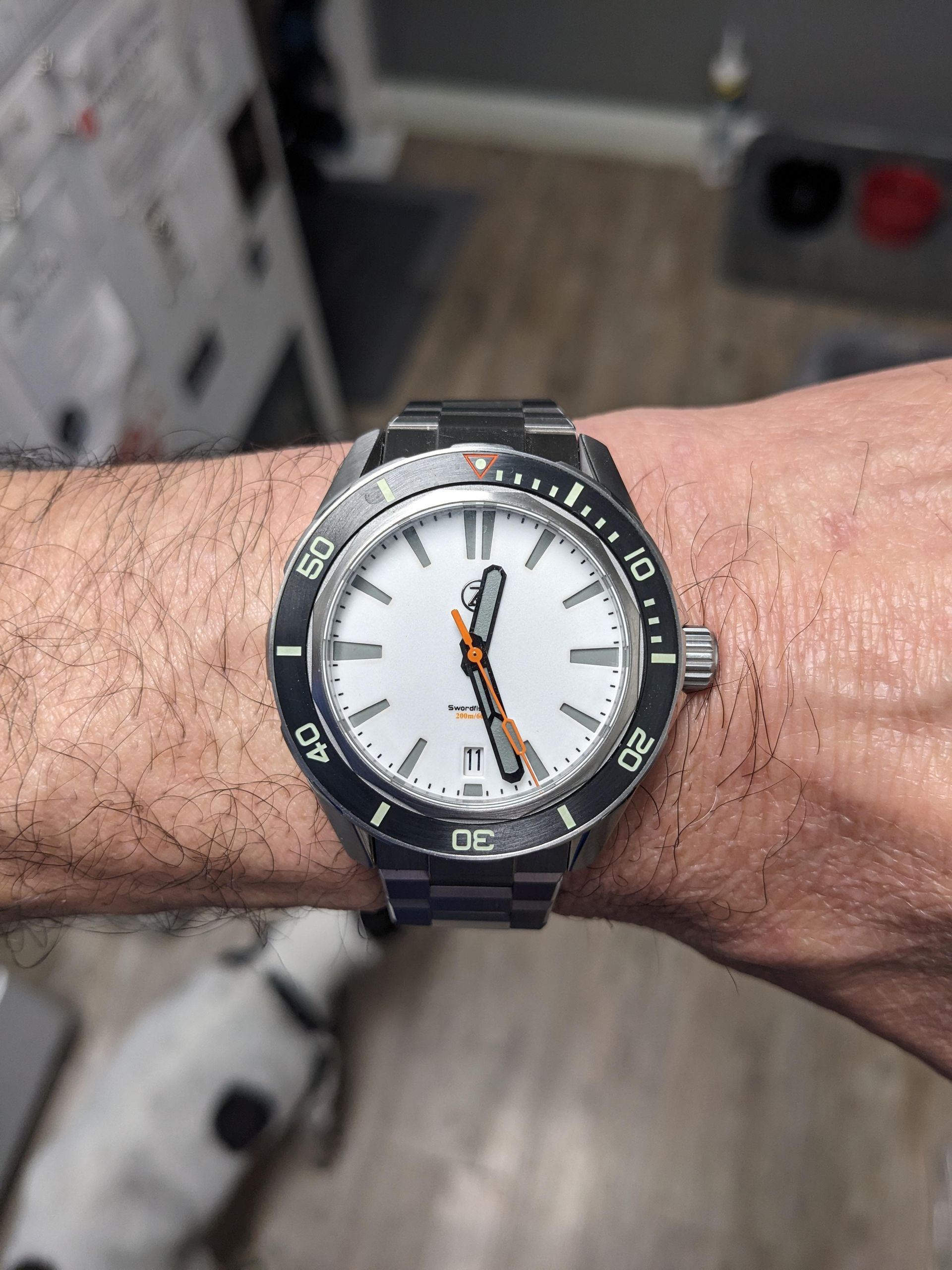 Zelos Swordfish Titanium Frost | WatchCrunch