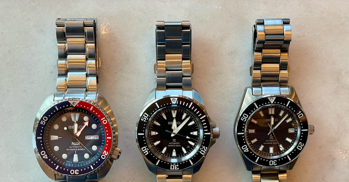 Three Sizes of Seiko Divers | WatchCrunch