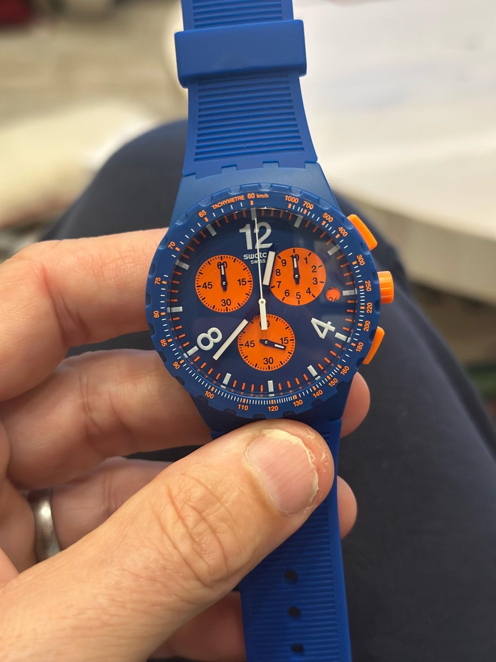 Swatch Primarily Blue | WatchCrunch