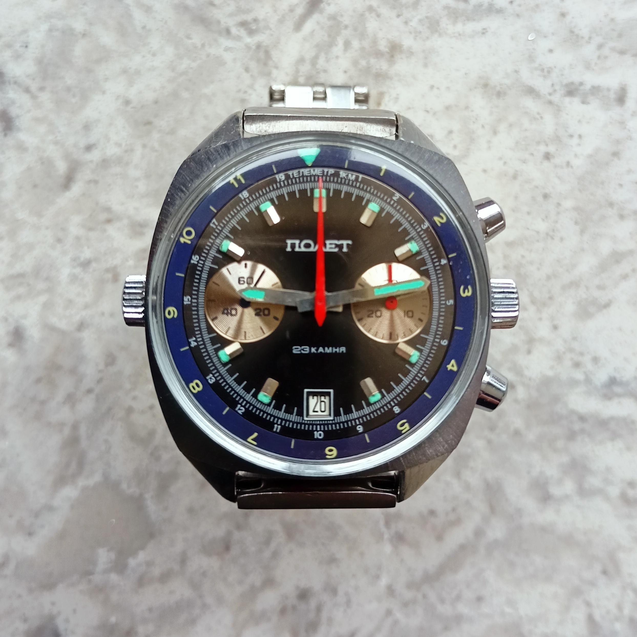 Chrome plating coming off on my 3133 chronograph | WatchCrunch