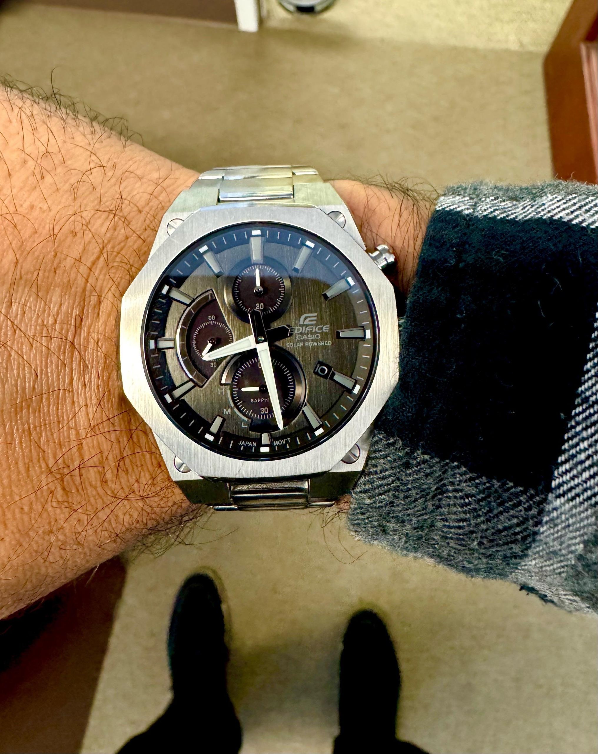 Casio Edifice Slim Line Chronograph (EFS-S570D-1A) | WatchCrunch
