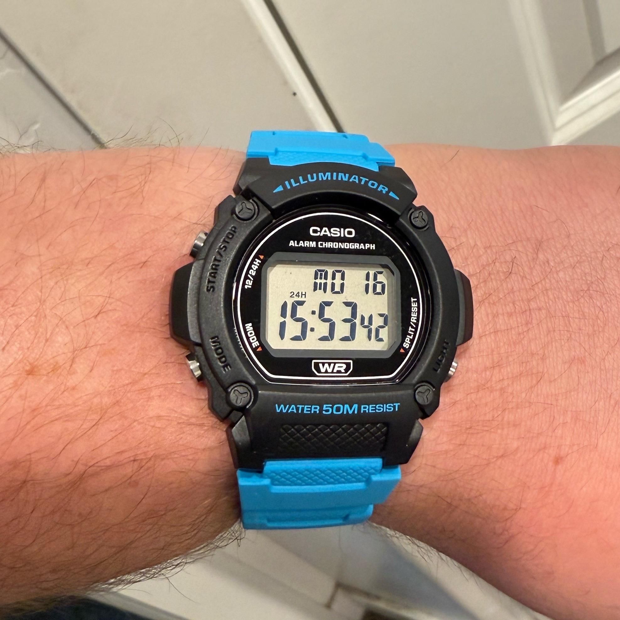 Casio Digital Blue Strap | WatchCrunch