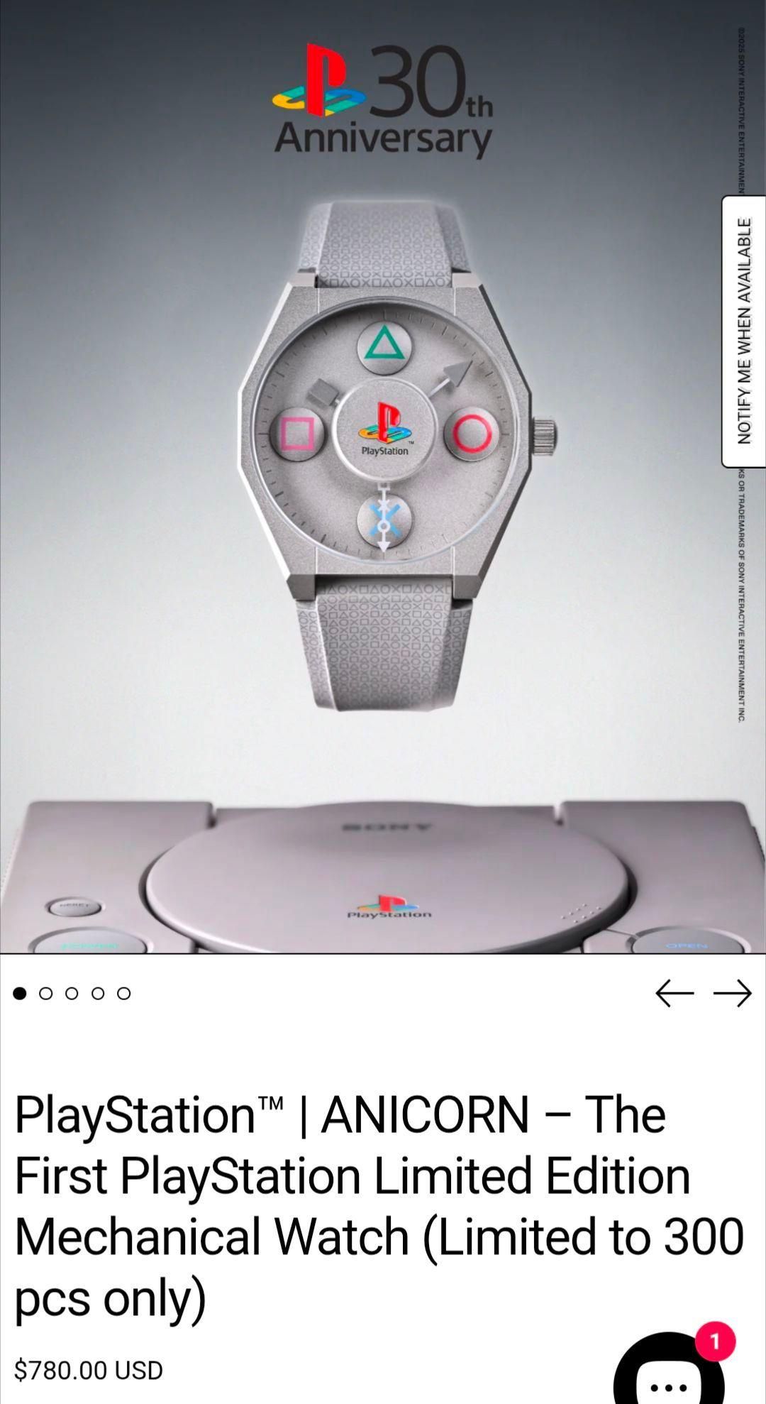 PlayStation Limited Edition Mechanical Watch (ANICORN) | WatchCrunch