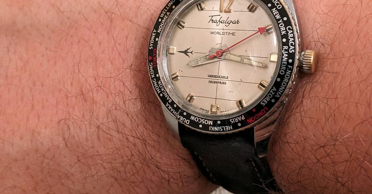 Trafalgar World Time Vintage Watch | WatchCrunch