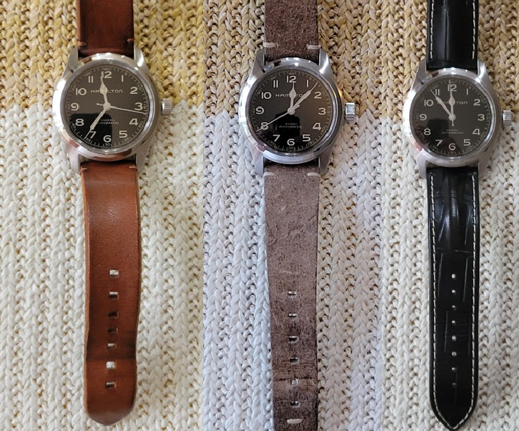 Hamilton Khaki "Murph" with various leather straps. Which one you like ...