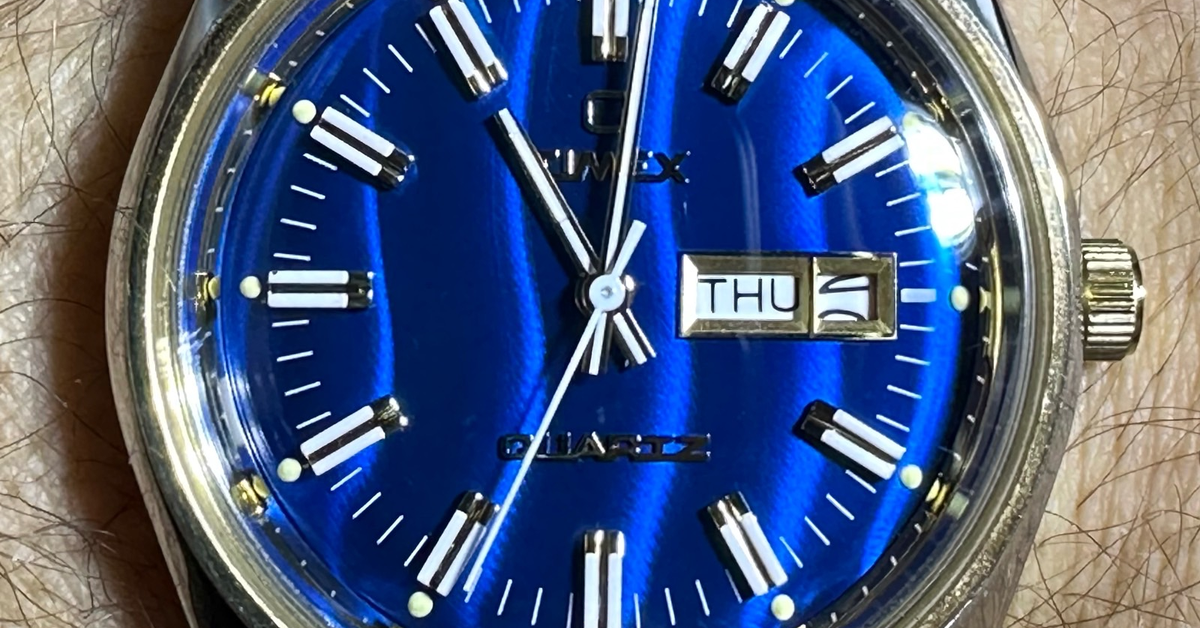 The Rarer Falcon Eye - Q Timex Reissue Falcon Eye 38mm - Blue Dial ...