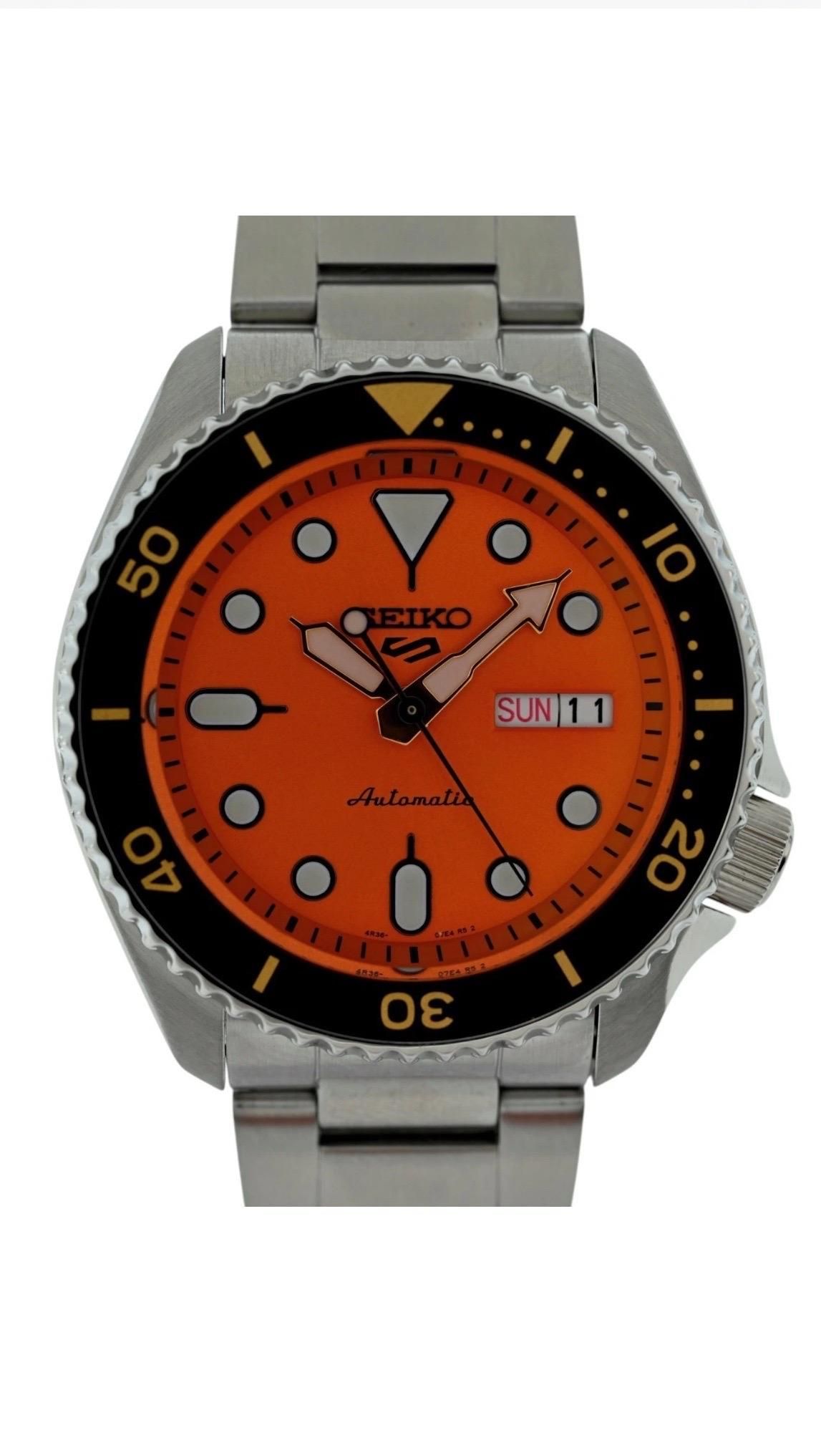 Seiko 42mm Orange Dial Automatic | WatchCrunch