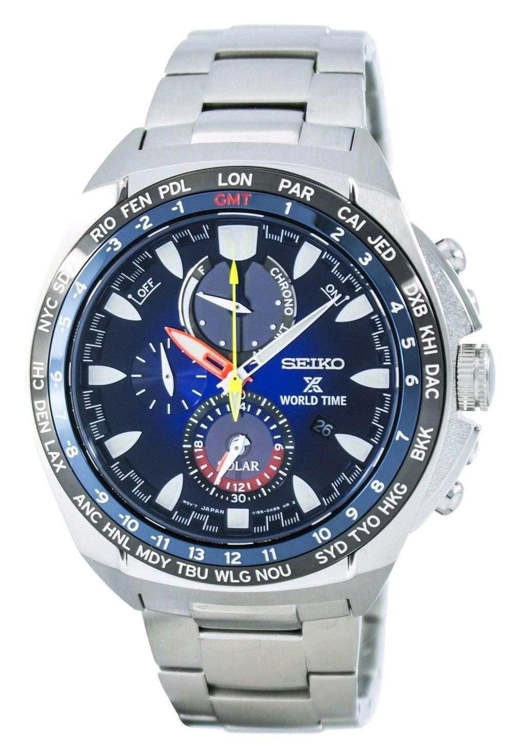 Seiko Prospex World Time Solar Chronograph SSC549 | WatchCrunch