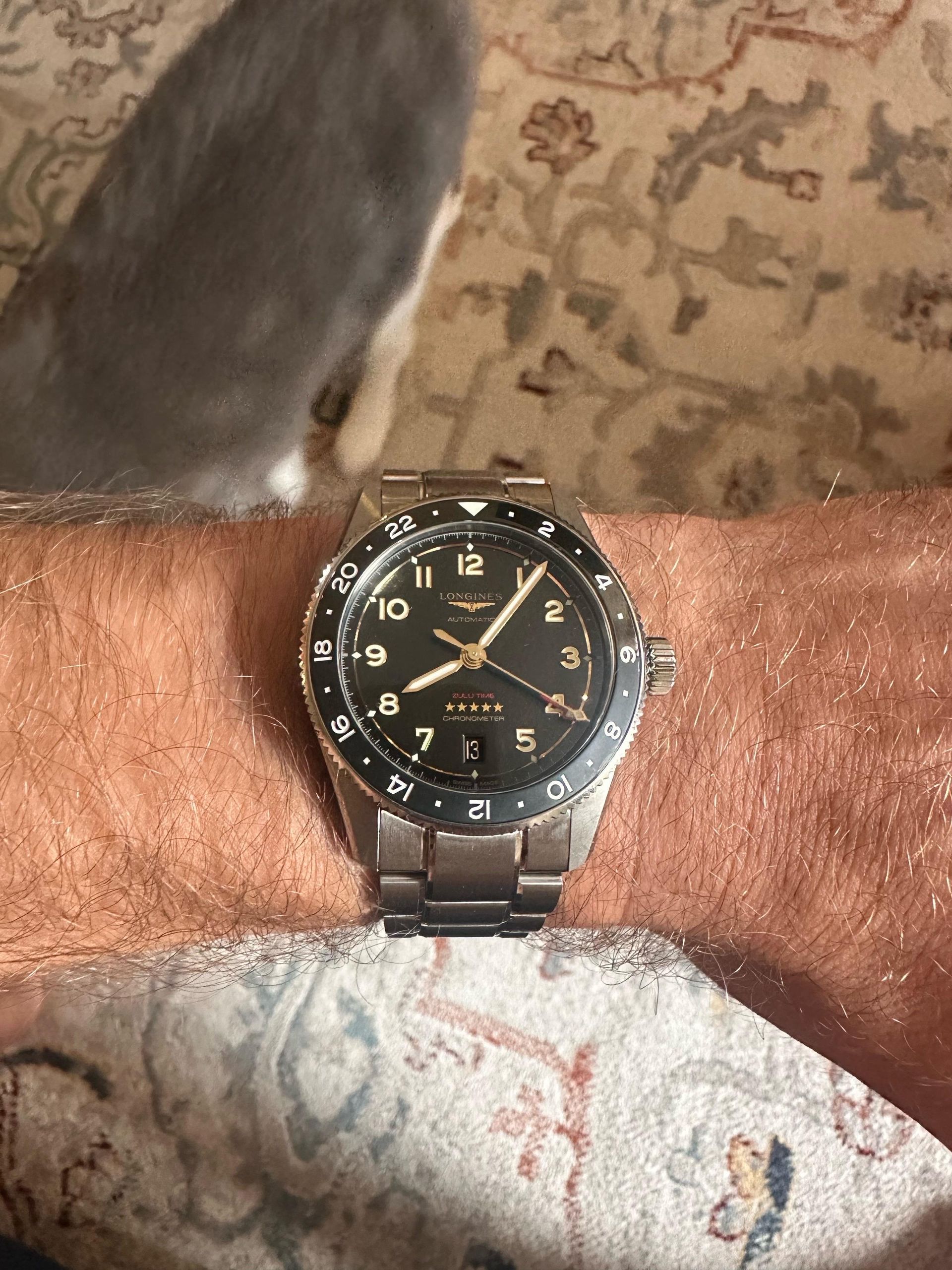 Longines Spirit Zulu Time Titanium | WatchCrunch