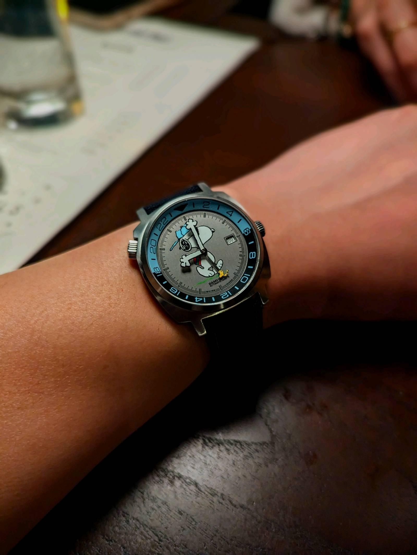 Bamford 'On Campus' Snoopy GMT (Watches@ Edition) | WatchCrunch