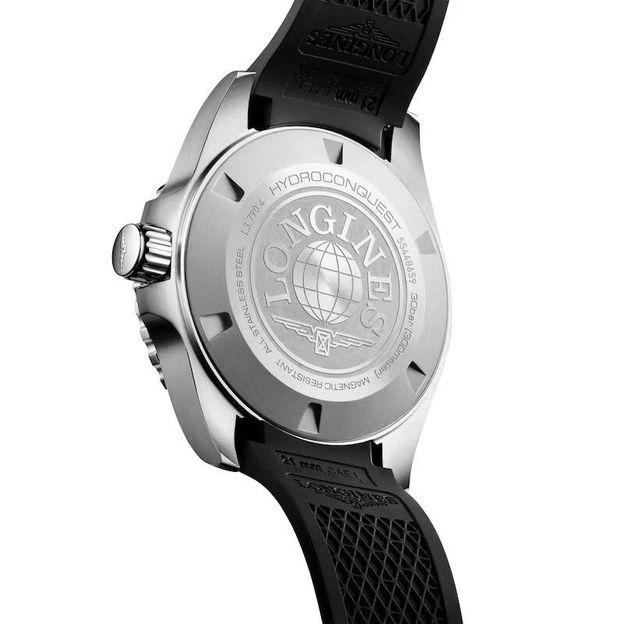 Longines Hydroconquest New Gmt 41Mm Black Rubber Men's Watch L37904569 ...