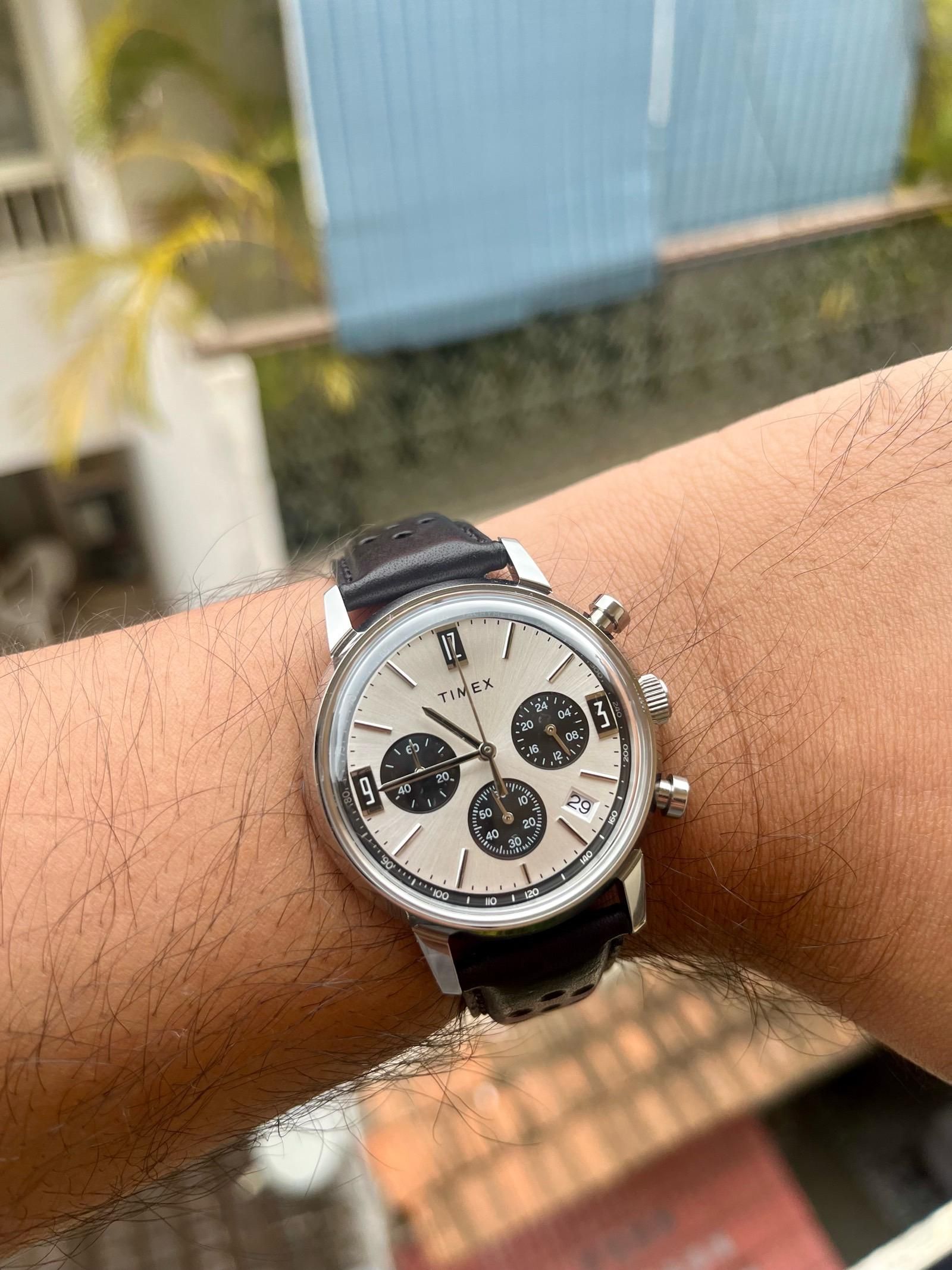Timex Marlin Chronograph Panda | WatchCrunch