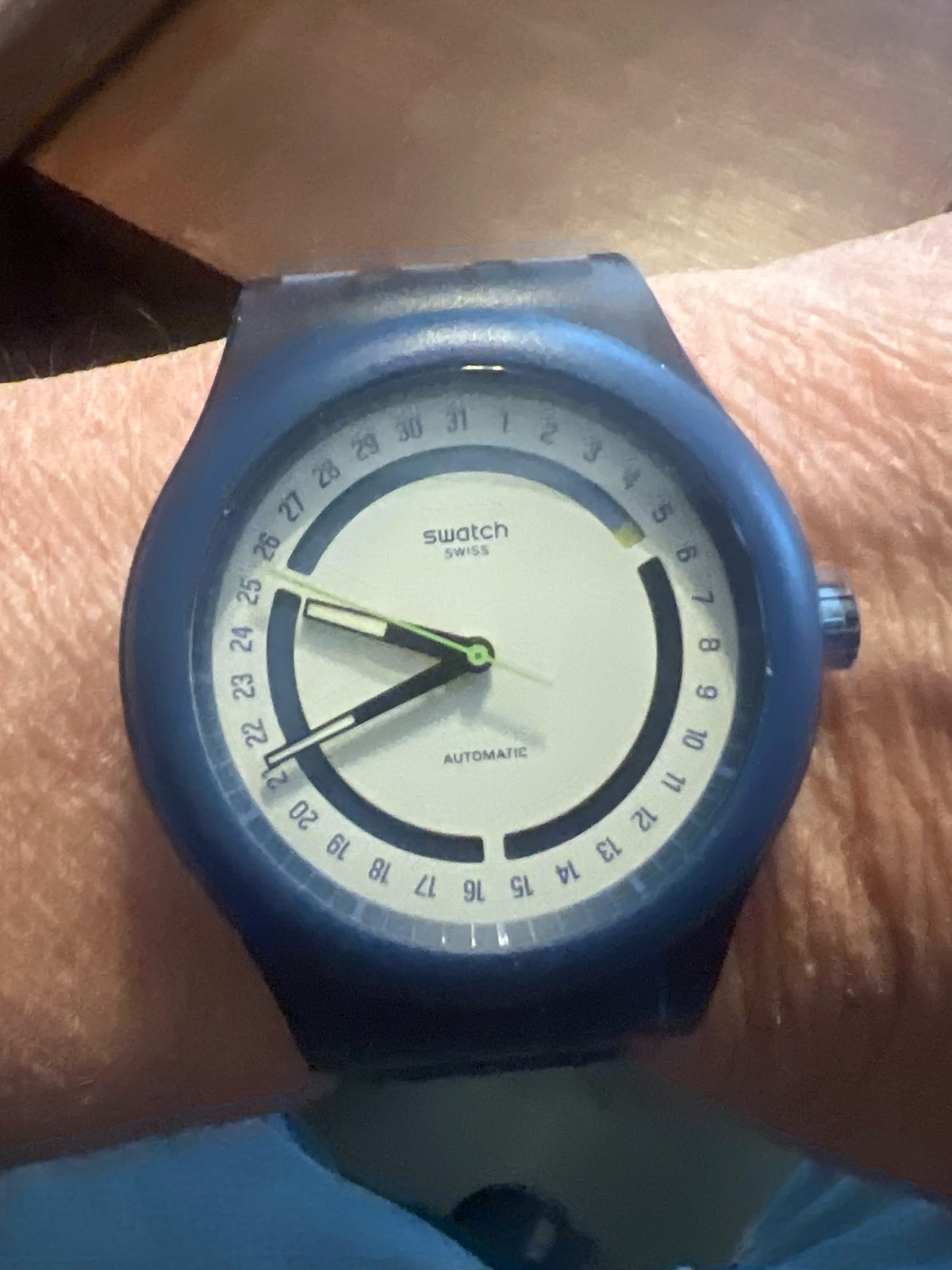 Swatch SISTEM51 Hodinkee Stoplight Neon Remix | WatchCrunch