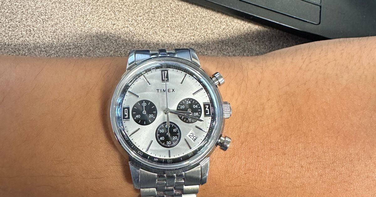 Timex Marlin Chronograph Panda | WatchCrunch