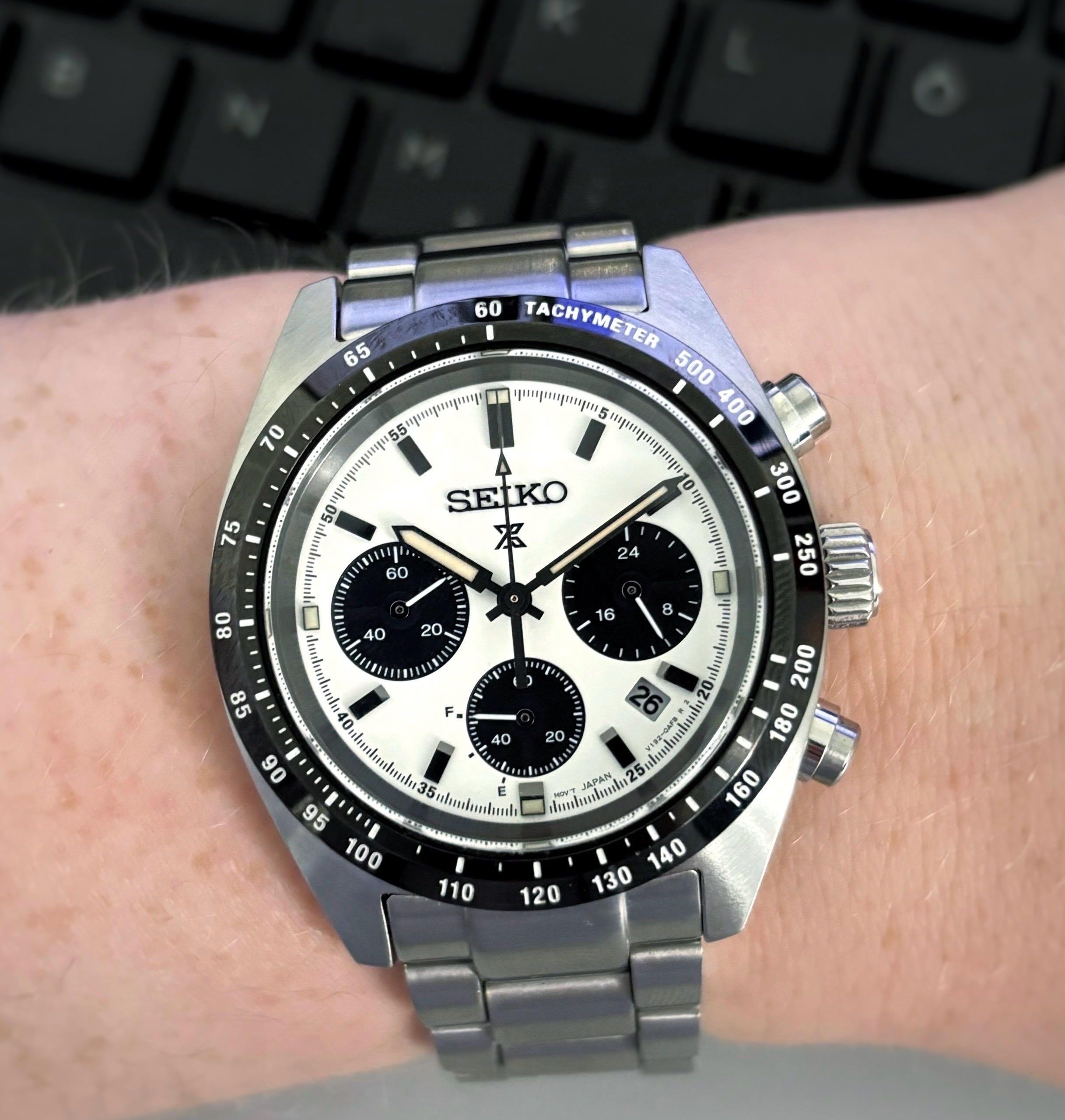 Seiko Speedtimer Solar Panda | WatchCrunch