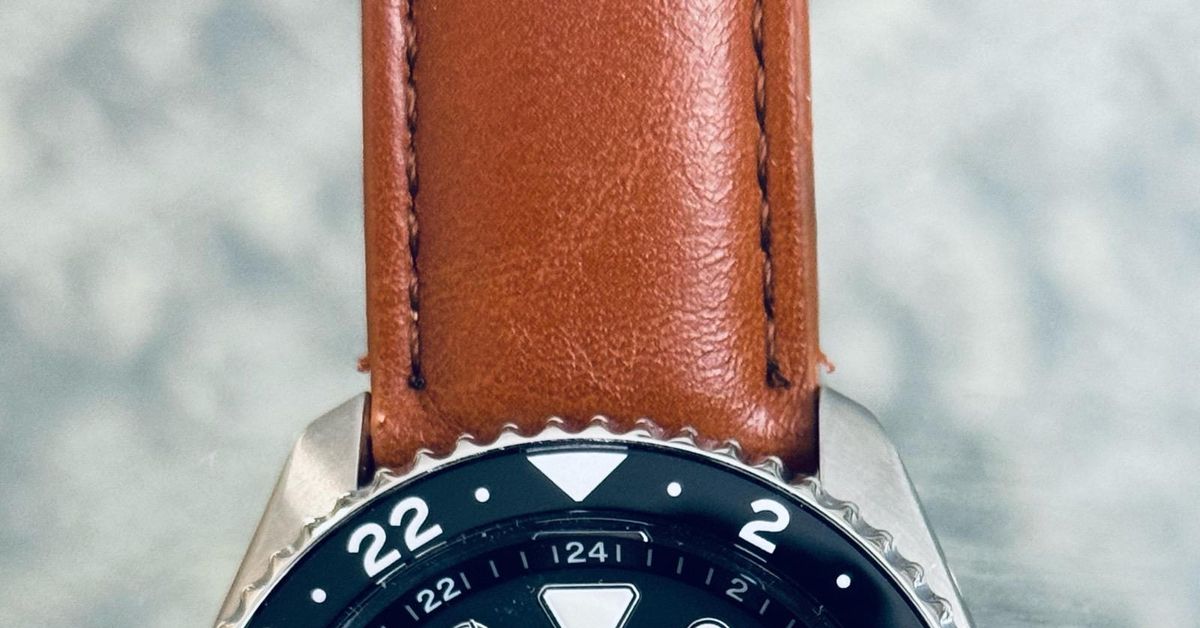 Lovin’ this Seiko SSK001 on a brown leather strap | WatchCrunch