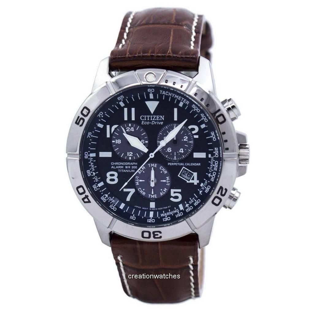 Citizen Eco-Drive Perpetual Calendário Chronograph | WatchCrunch