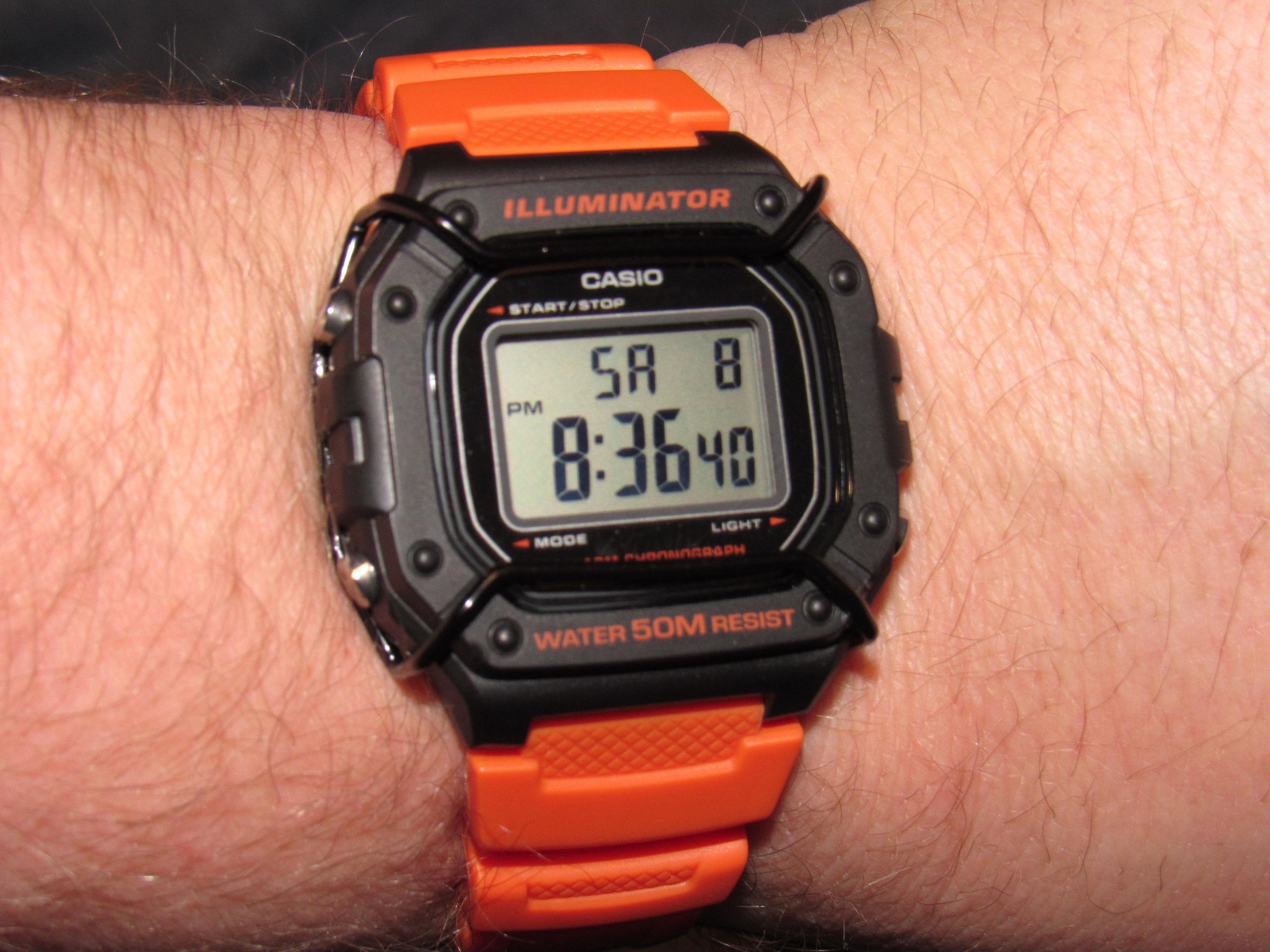 Casio W-218H With Bull Bars | WatchCrunch