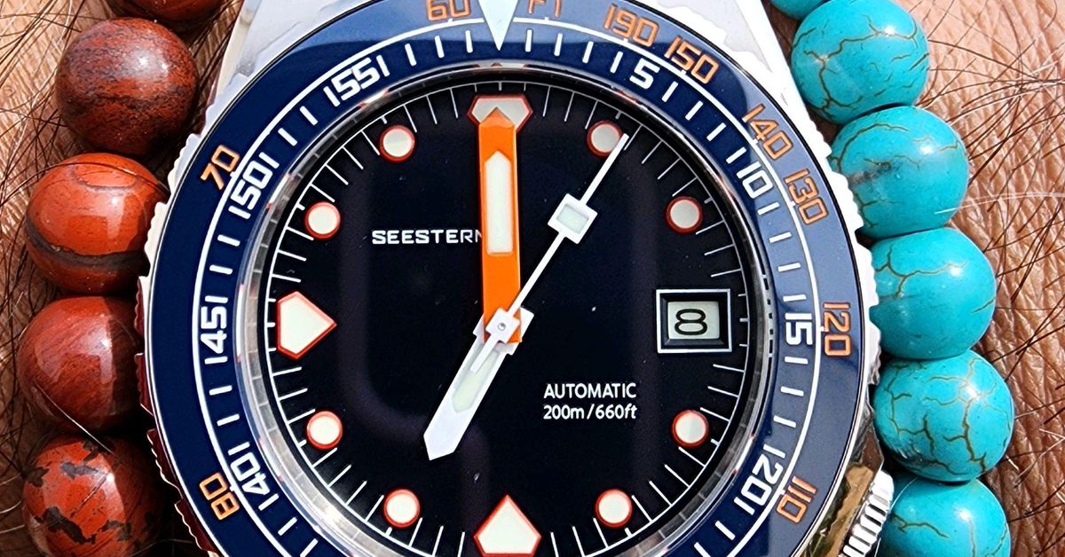 SEESTERN Vintage S407 600T Deep Blue Dial Ceramic Bezel | WatchCrunch