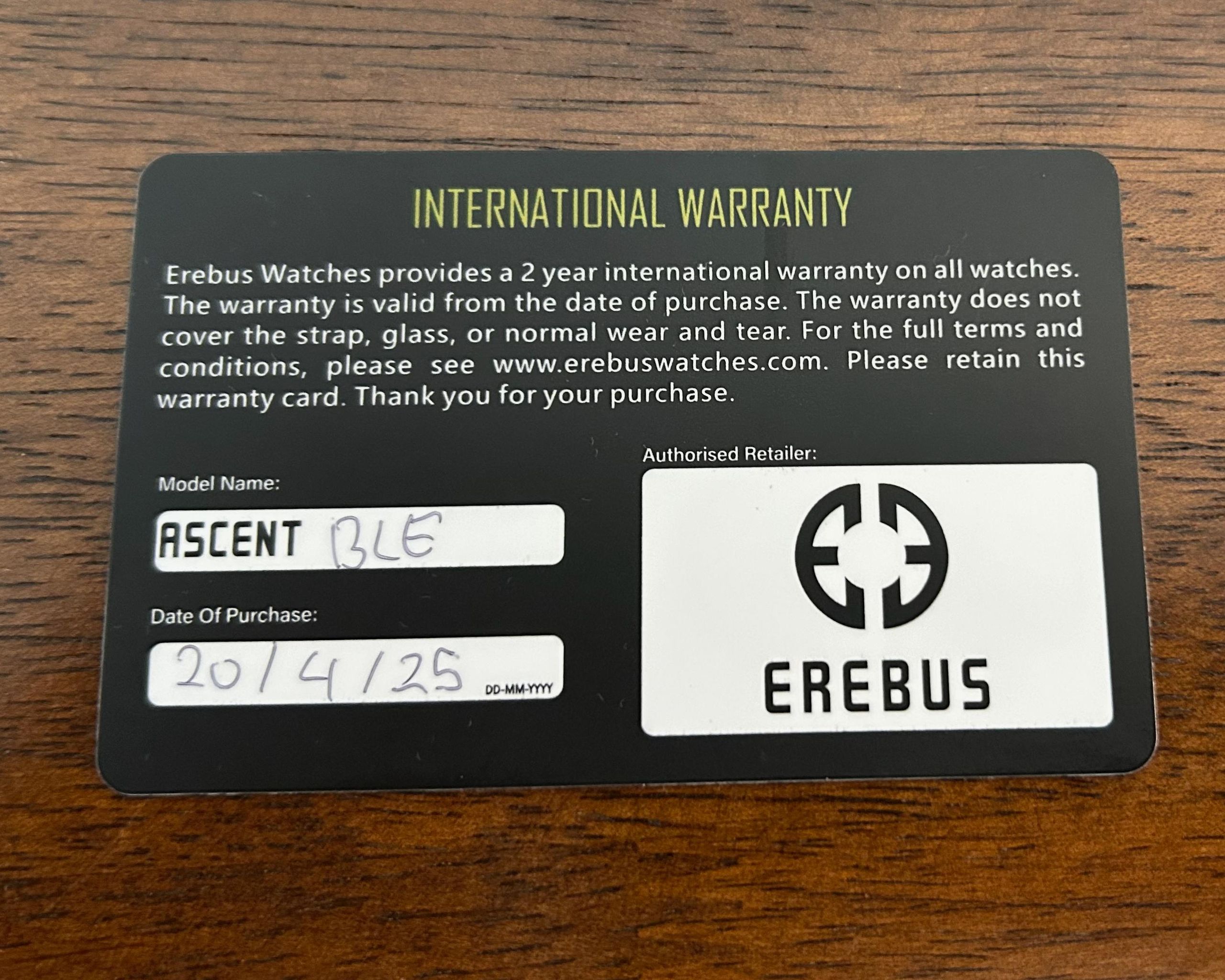 Pre-Owned Erebus Acent For Sale