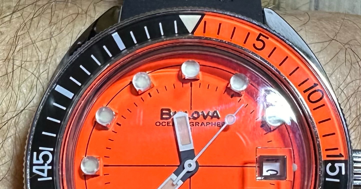 Orange-ween Week #7 - Bulova Oceanographer Devil Diver Automatic ...