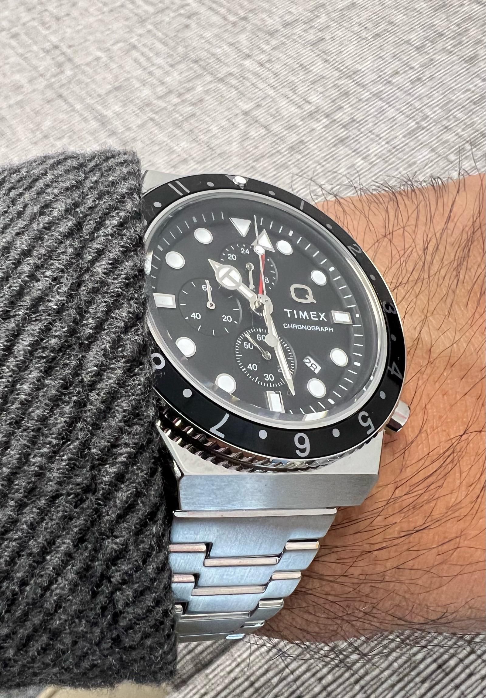 Timex Q Three Time Zone Chrono | WatchCrunch