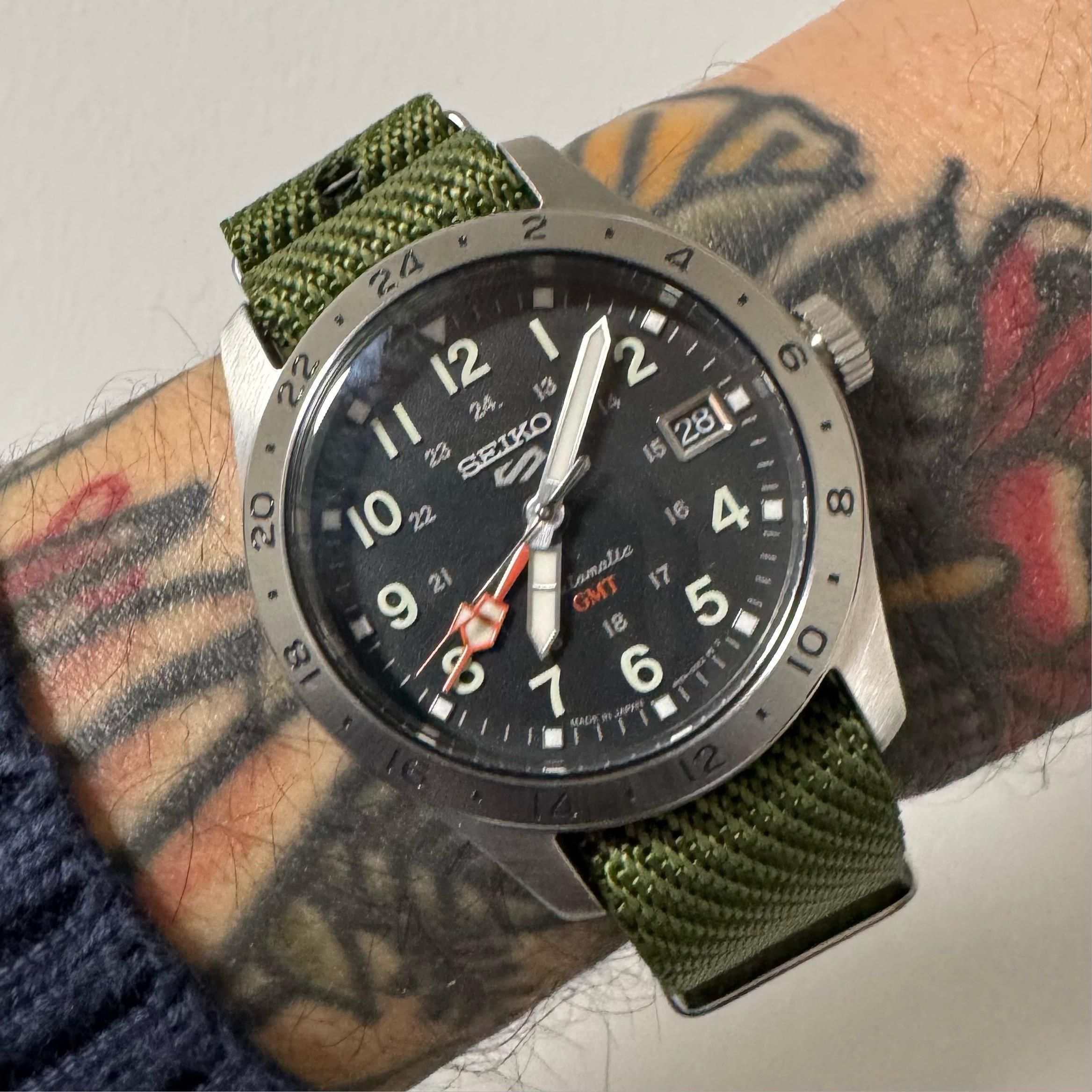 Nato straps on the Seiko Field GMT | WatchCrunch