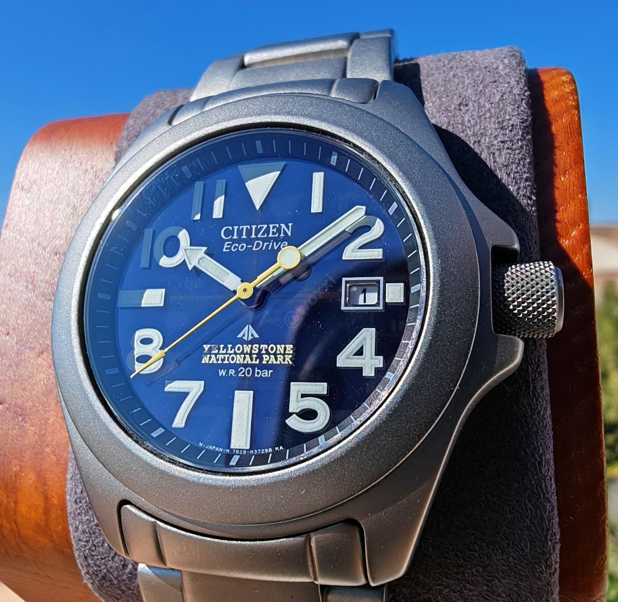 Citizen Promaster Tough "Ray Mears" : Yellowstone National Park ...