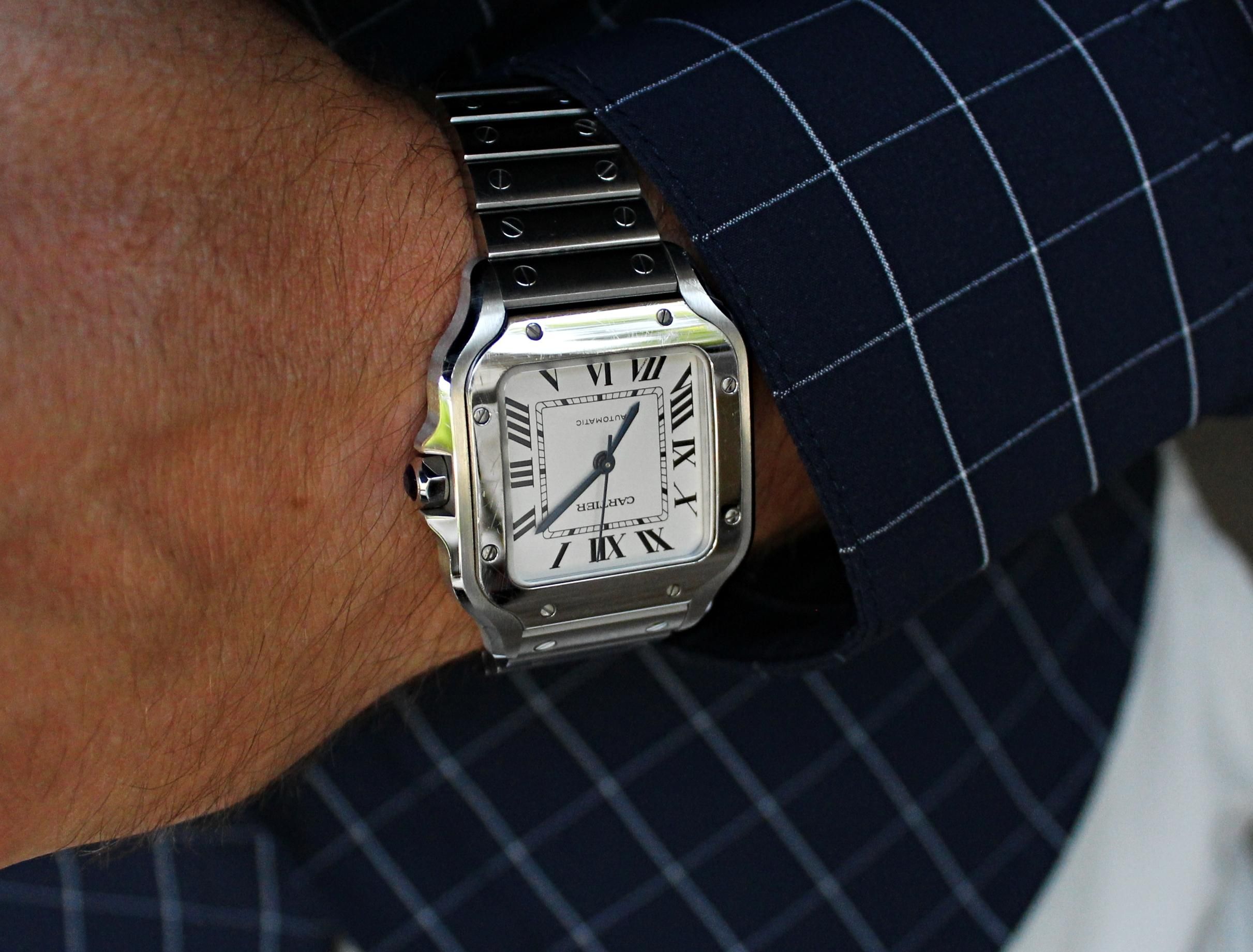 My Cartier Santos M - White Dial. Just class | WatchCrunch