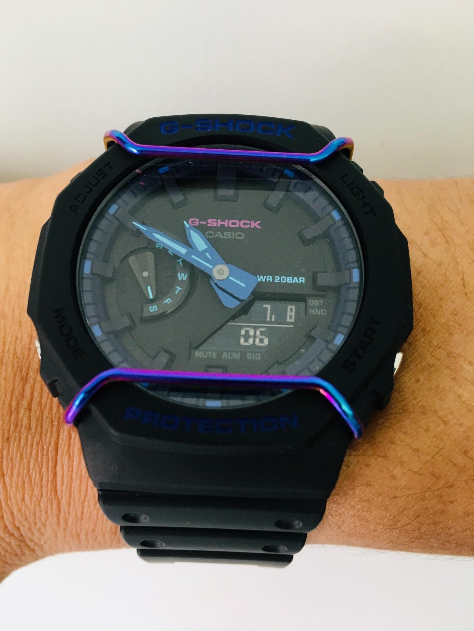 Casio G-Shock GA2100 Casioak w/ matching Bull-Bars!! | WatchCrunch