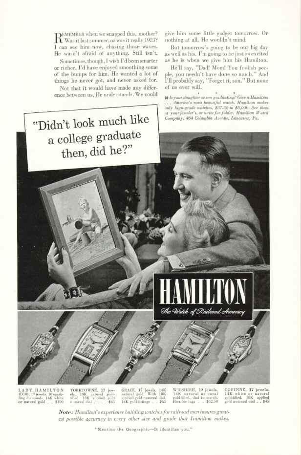 An old Hamilton Ad....from June 1940 | WatchCrunch