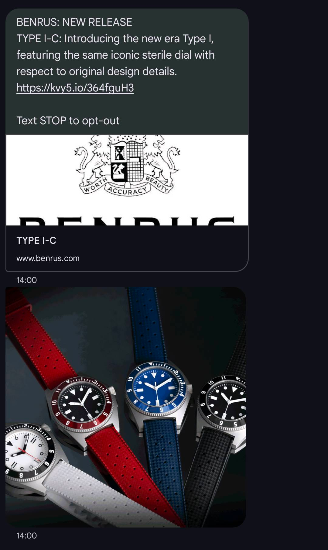 New Benrus Type 1-C | WatchCrunch