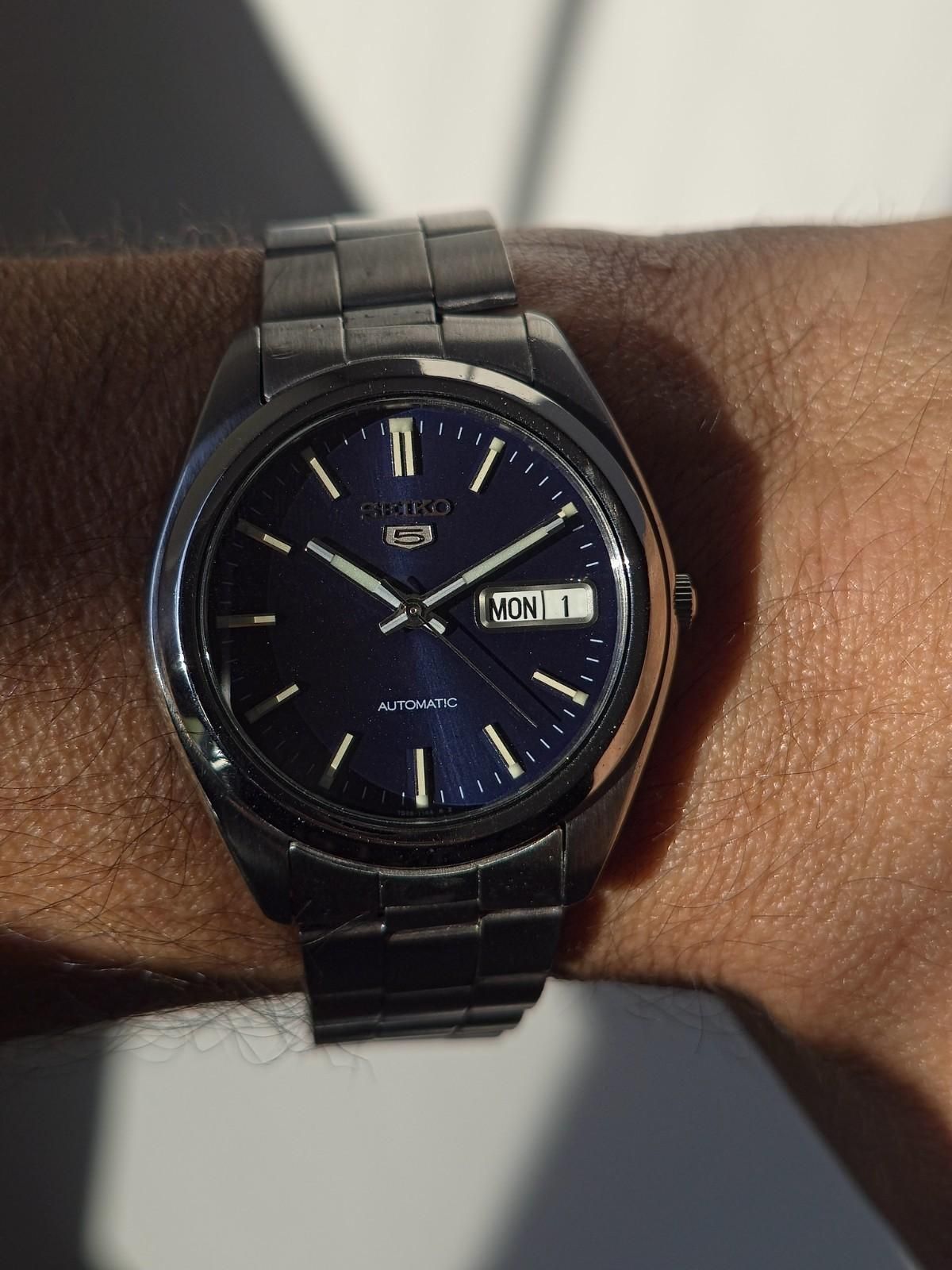 Seiko 5 Snxs77K1 Stainless Steel Midnight Blue Dial 37Mm - Us For Sale ...