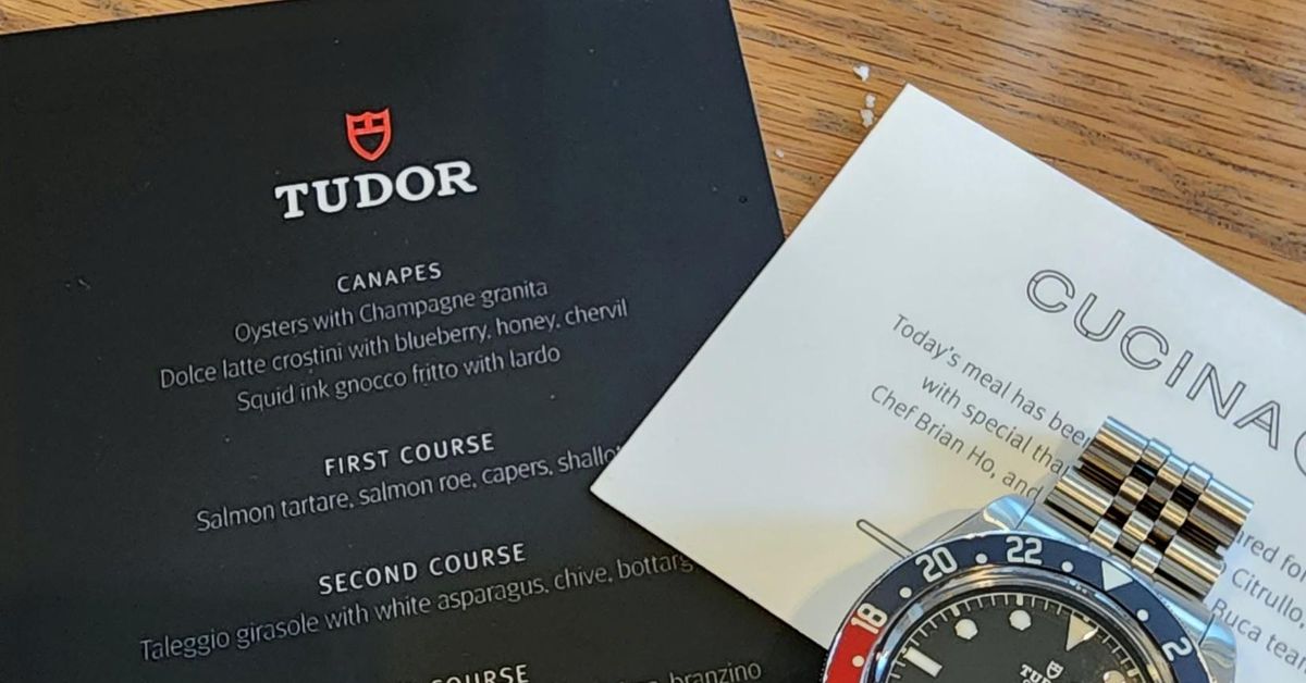 Tudor VIP Lunch - Food Pics Inside! | WatchCrunch