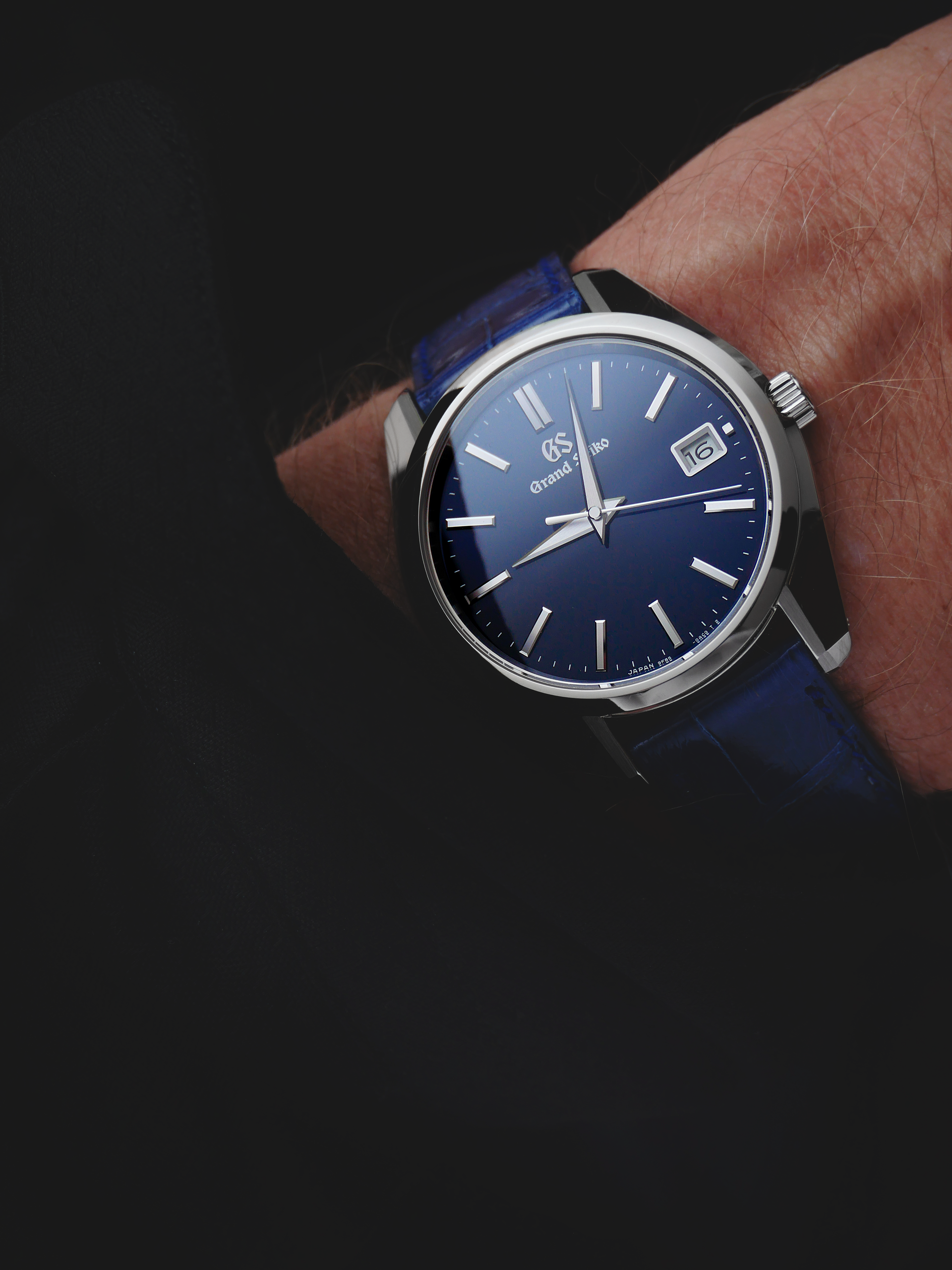 Grand Seiko SBGP005 on a bespoke alligator strap from ABP Concept ...