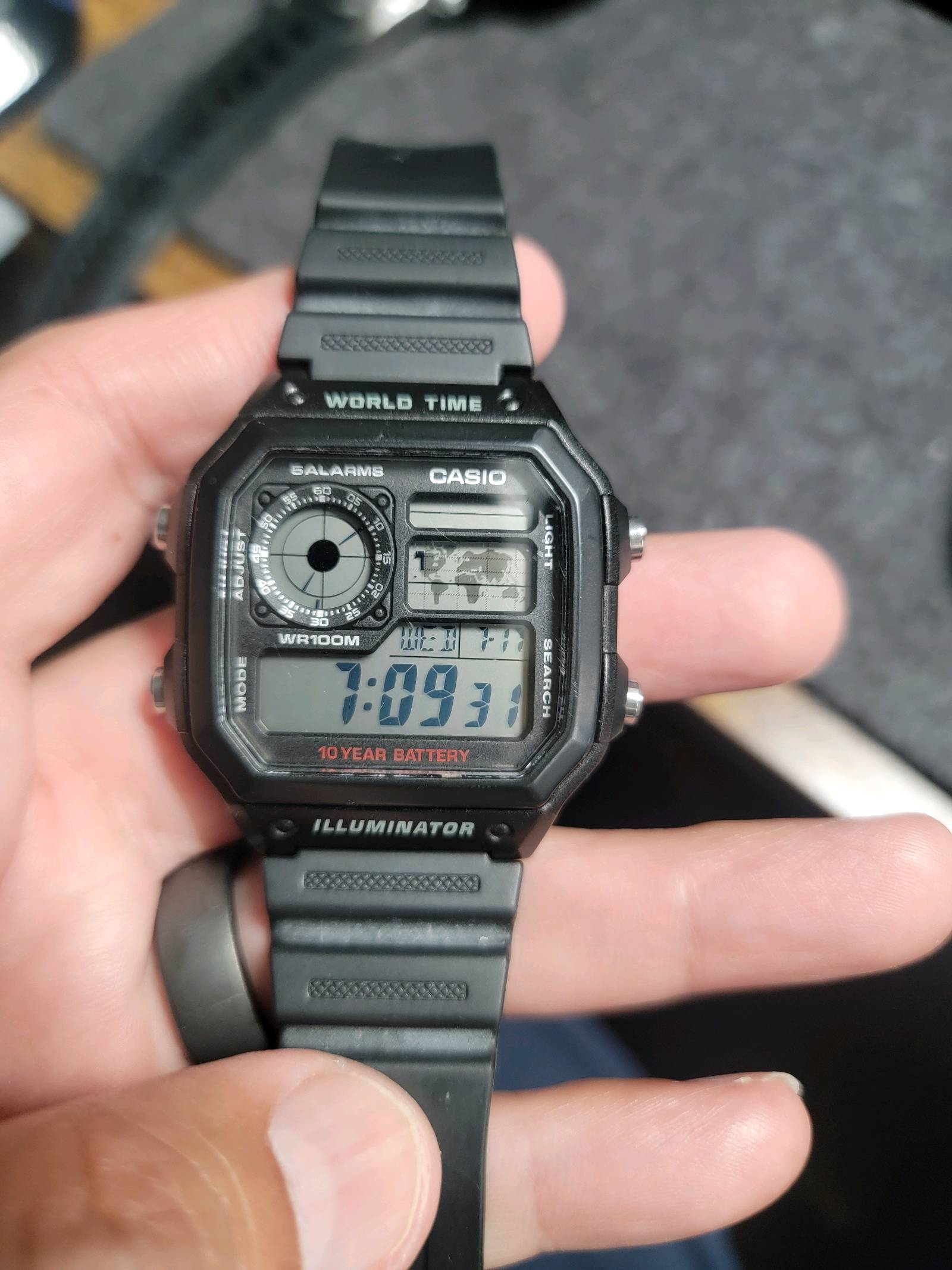 Casio AE1200WH Series | Men’s Digital Watch | 100M WR | Multi Alarms ...