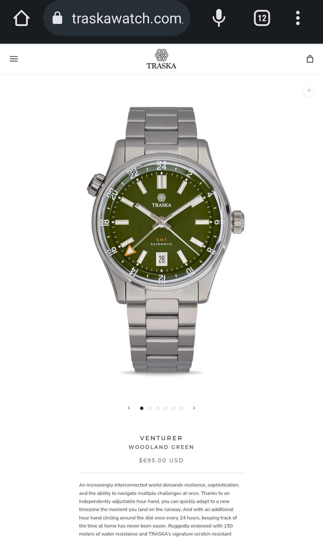 Traska Venturer GMT V2 ordered 👍🏼 | WatchCrunch