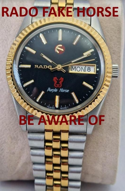 A wave of fake Rado Vintage watches (Purple/Silver/Golden Horse) and ...