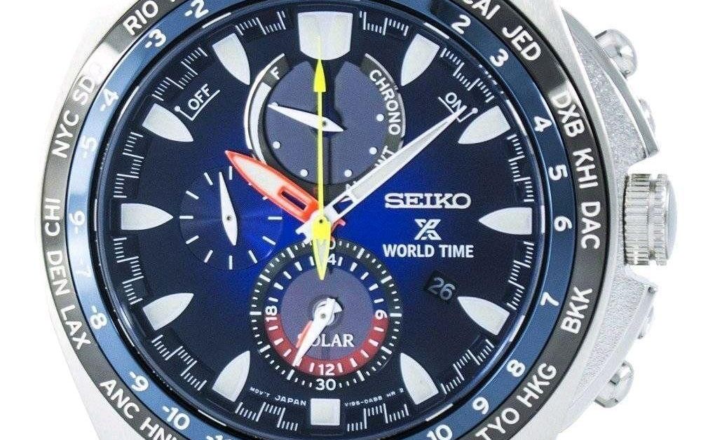 Seiko Prospex World Time Solar Chronograph SSC549 | WatchCrunch