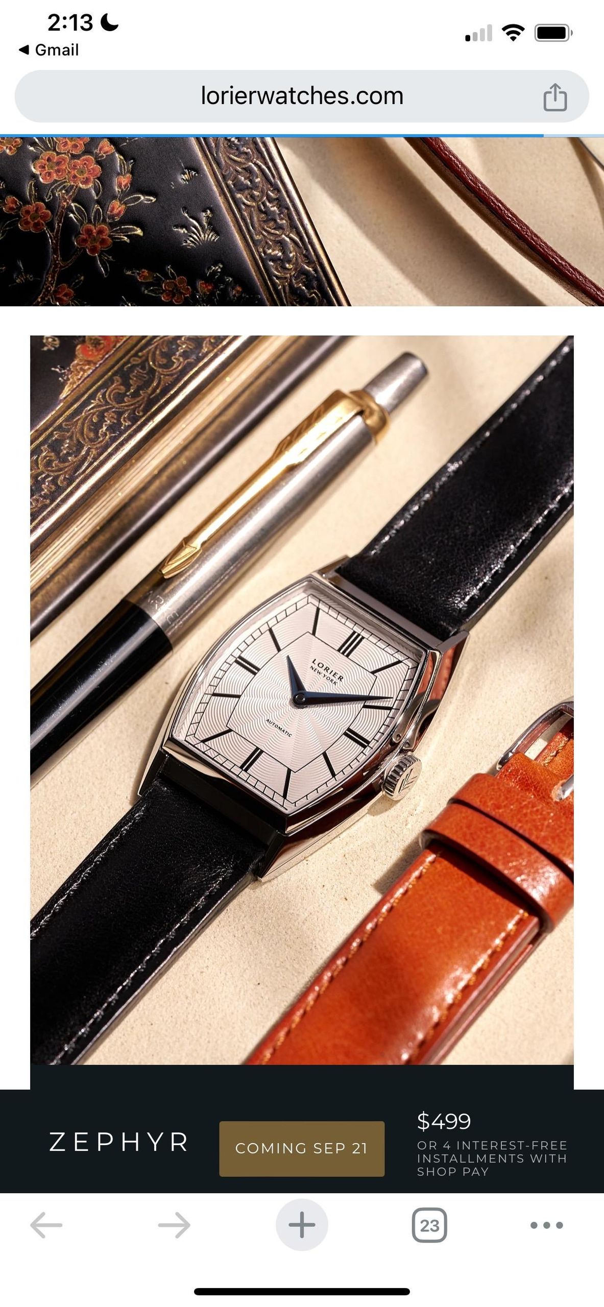 Lorier Zephyr | WatchCrunch